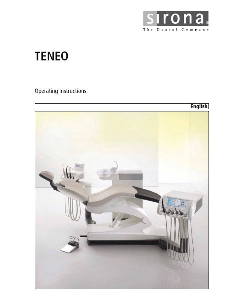 Sirona Teneo Dental Unit - User Manual | PDF | Safety | Reliability ...