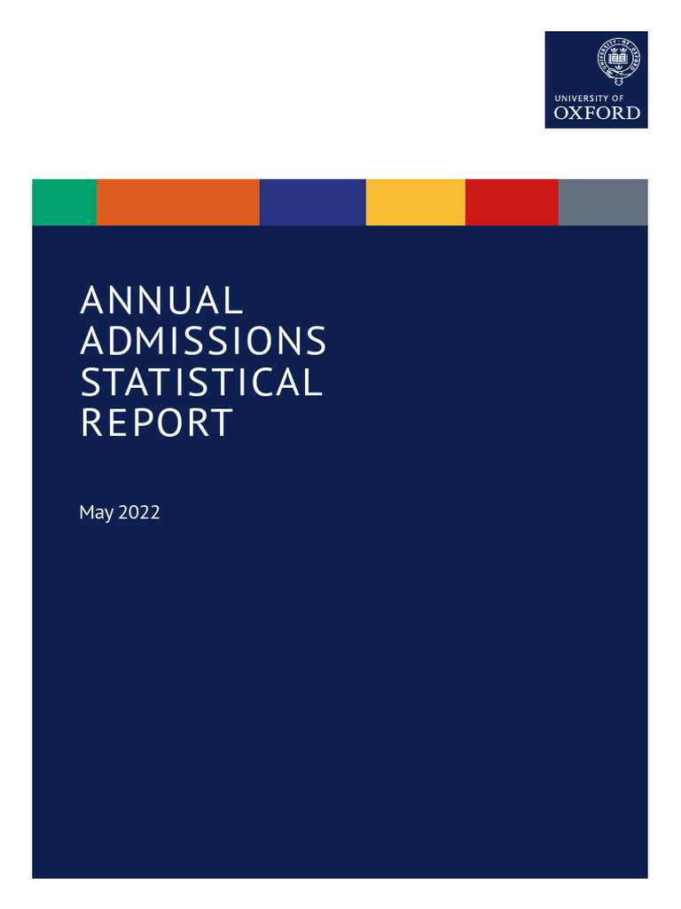 Oxford Annual Admissions Report 2022 | PDF