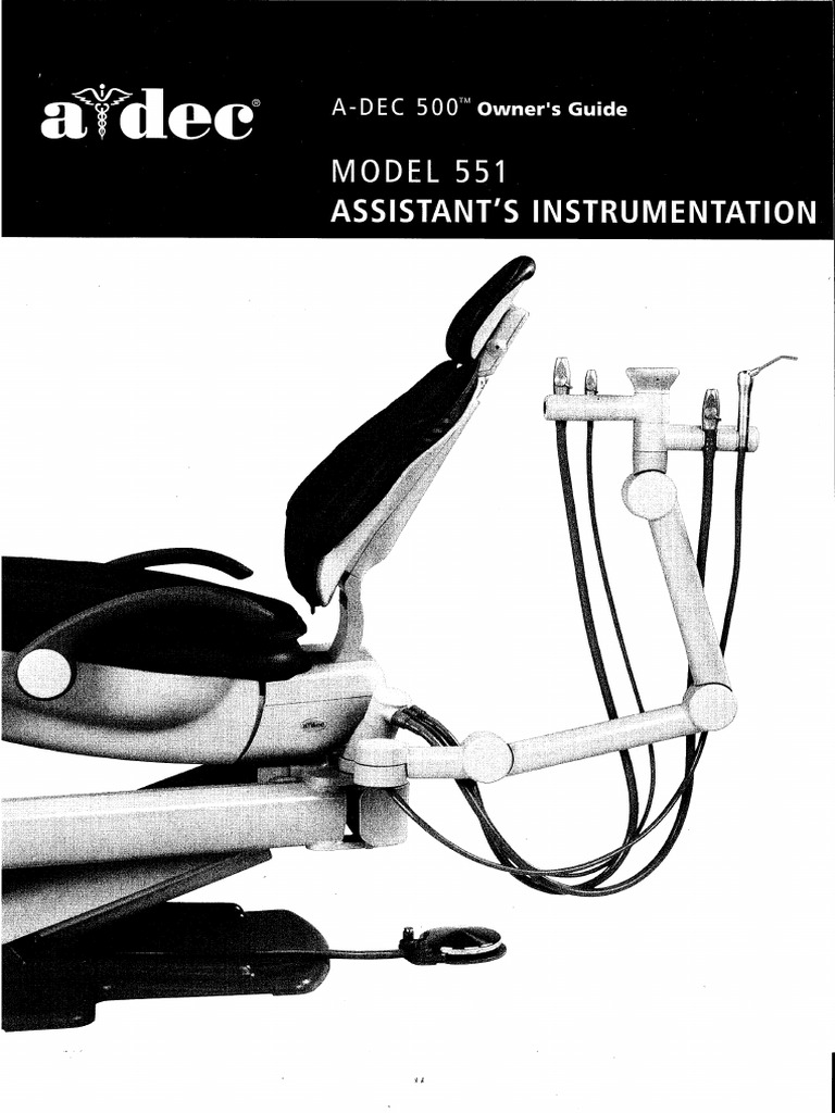 A-Dec 551 - User Manual | PDF