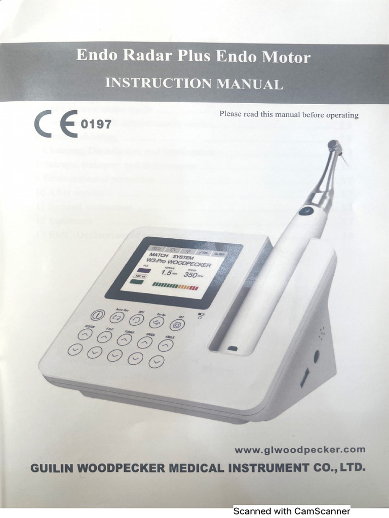 Endo Radar Plus Instruction Manual | PDF
