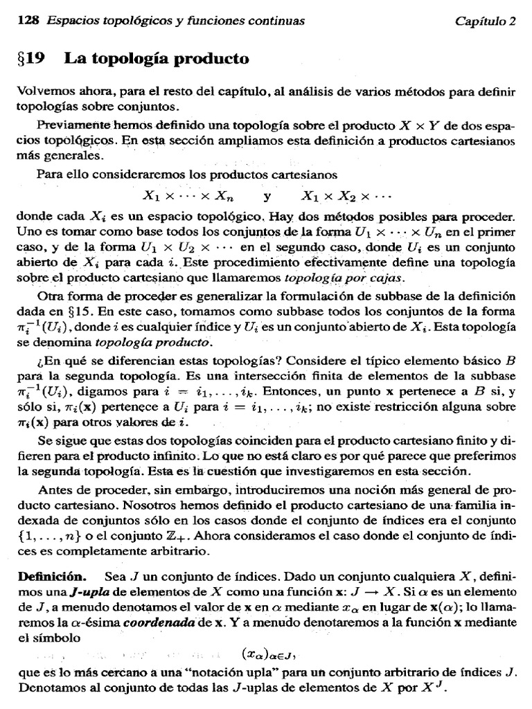 Topologia Producto | PDF