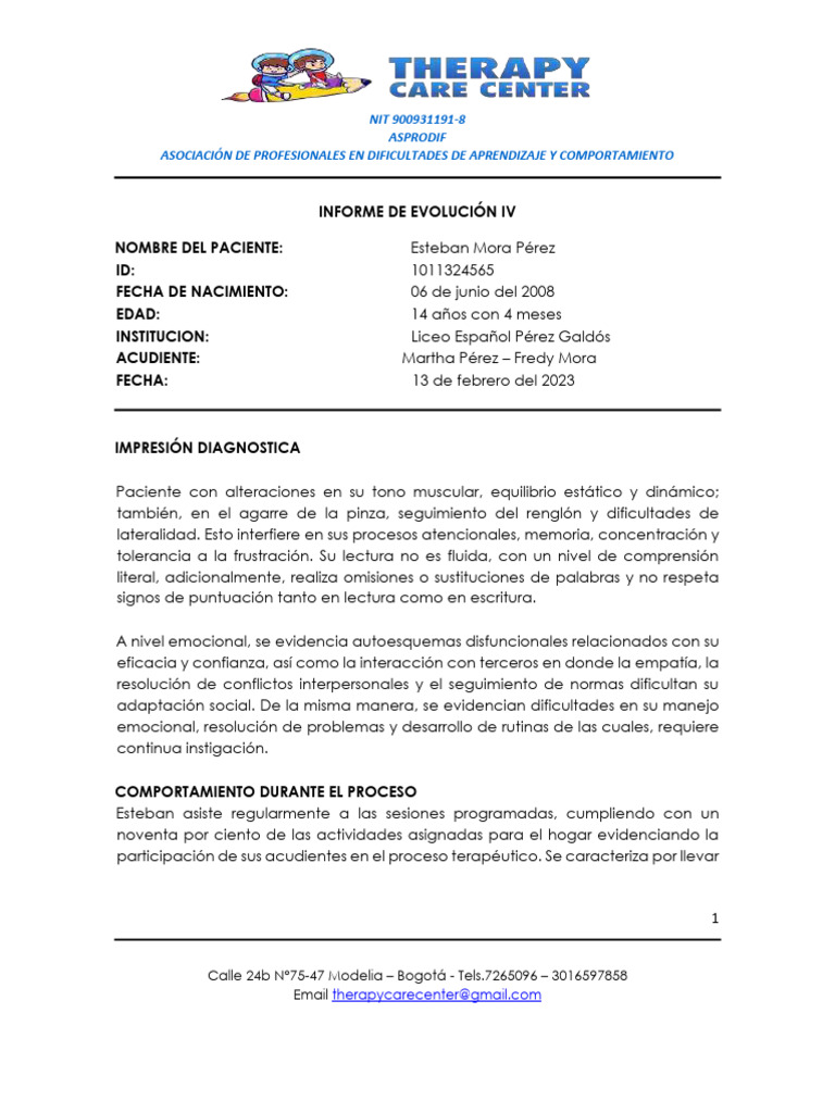 Esteban Mora IV | PDF | Las emociones | Aprendizaje