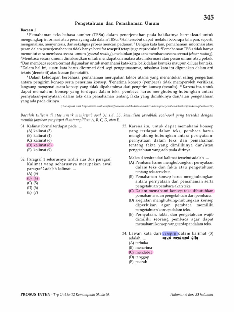 Ppu PBM To 12 Inten | PDF