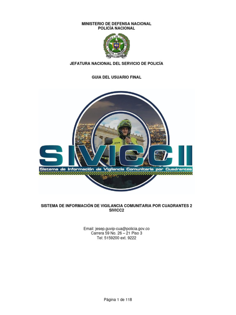 Manual de Usuario SIVICC2 | PDF | Usuario (informática) | Aplicación web