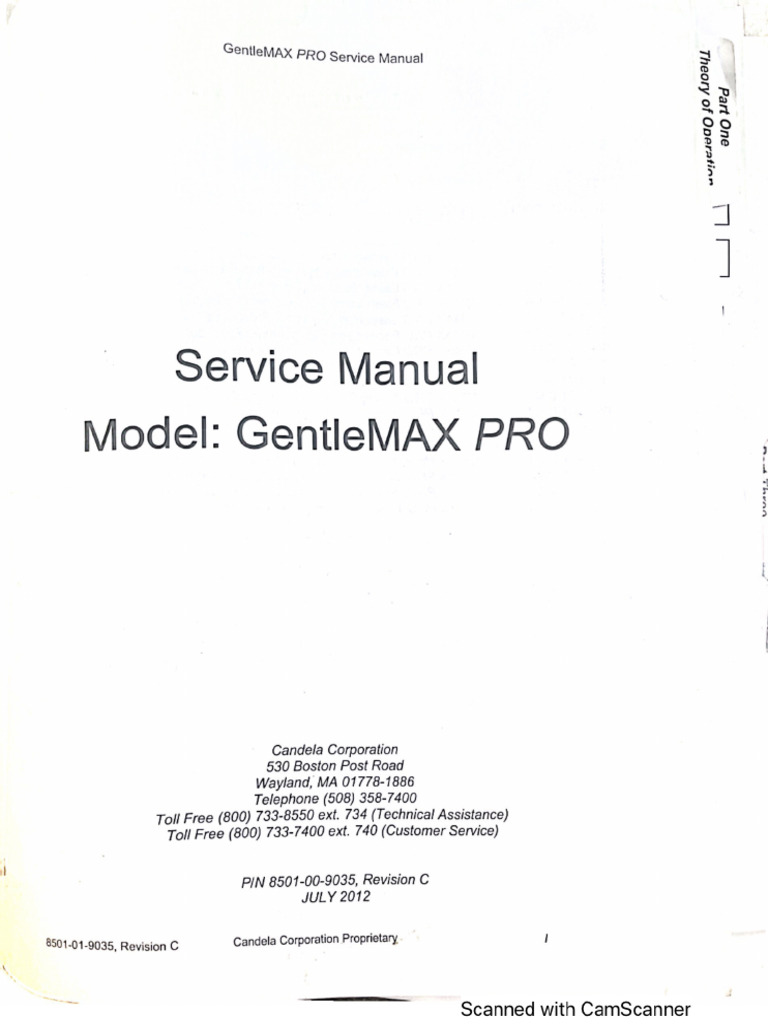 Gentlemax Pro Service Manual | PDF