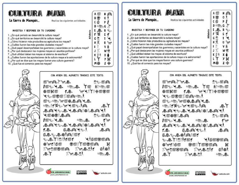 Actividad Los Mayas | PDF