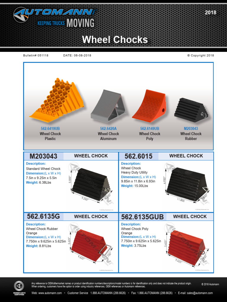 Wheel Chocks Bulletin 1 | PDF