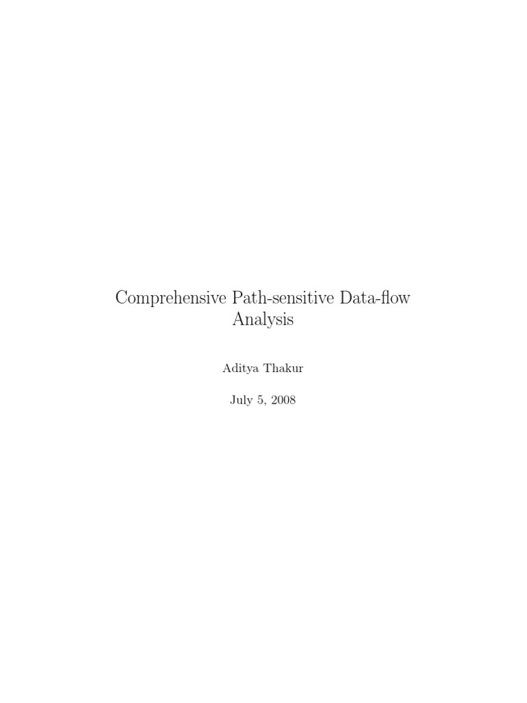 Data Flow Analysis Descargar Gratis Pdf Automata Theory Discrete Mathematics