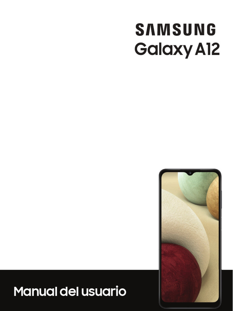 Samsung Galaxy A12 Manual | PDF | Cámara | Biometría