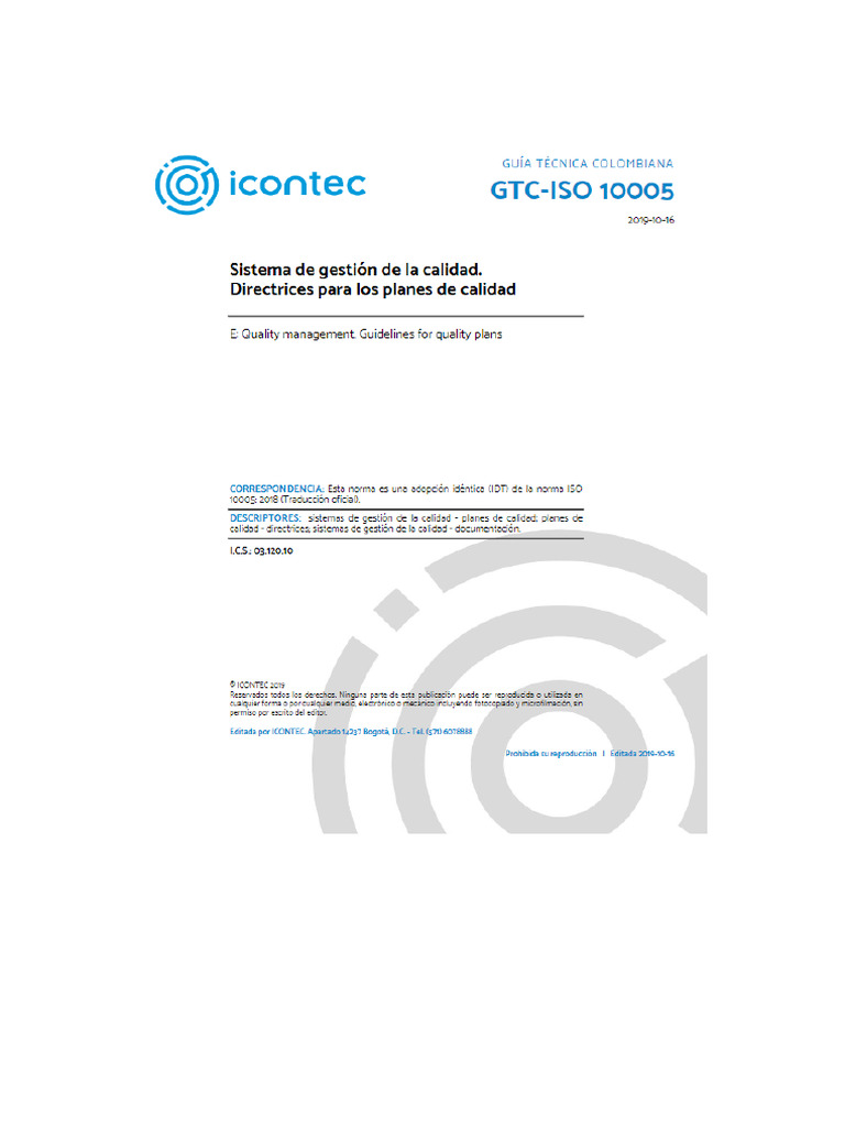 Gtc-Iso 10005-2019 | PDF