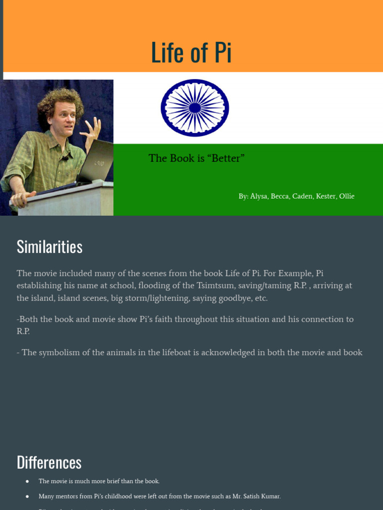 Life of Pi Presentation | PDF