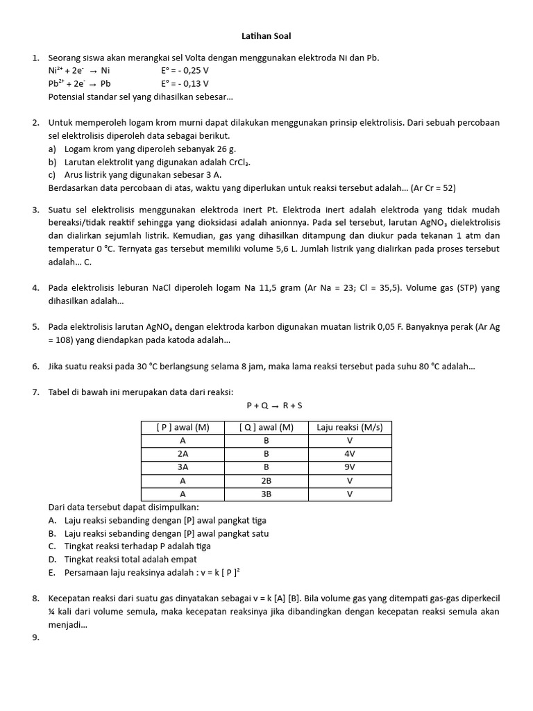 Latihan Soal KSM | PDF