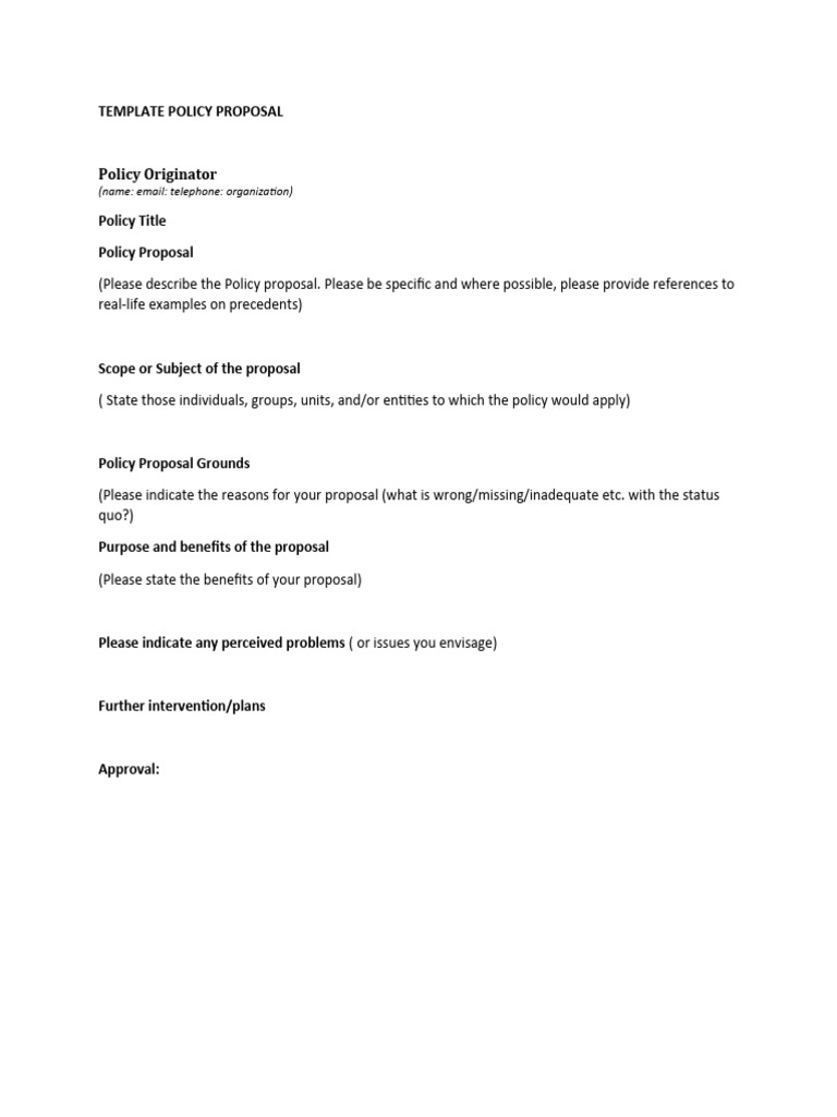 Template Policy Proposal PDF