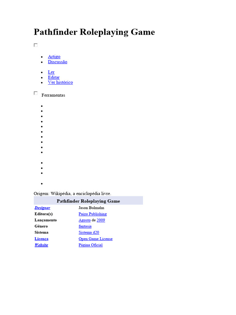 Pathfinder Roleplaying Game | PDF