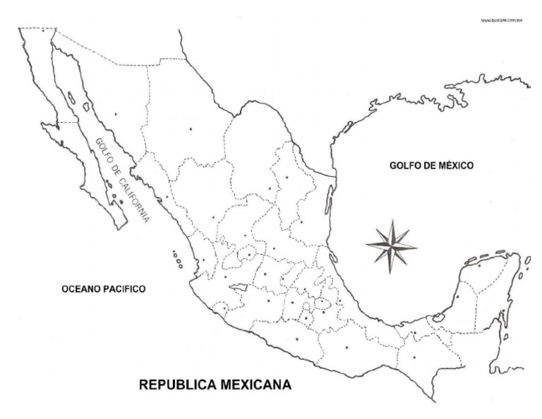 Mapa Mex Sin Nombres Pdf