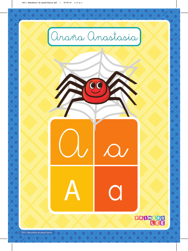 CD01 - Abecedario de Pared-Básica | PDF | Colación | Grafemas