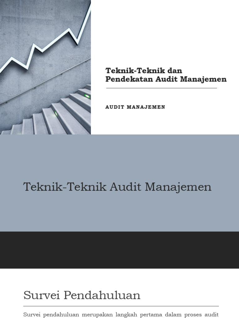 Teknik-Teknik Dan Pendekatan Audit Manajemen | PDF | Teknologi & Rekayasa