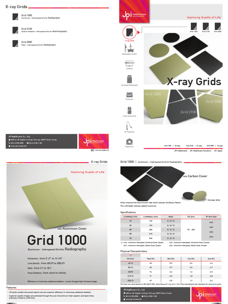 X-Ray Grids | PDF | Radiography | X Ray