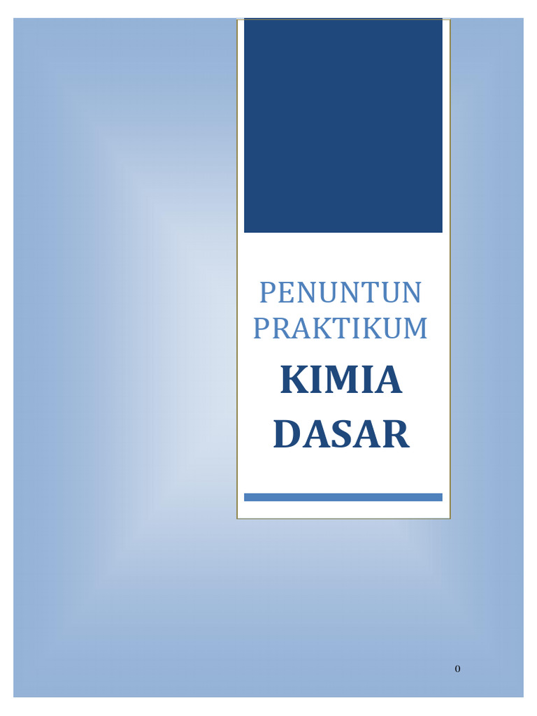 Penuntun Praktikum Kimia Dasar 2023 | PDF