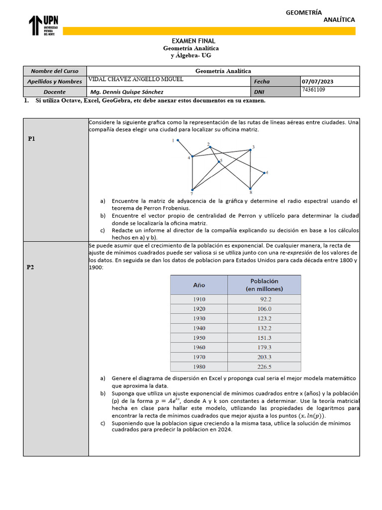 EXAMEN FINAL Geo | PDF