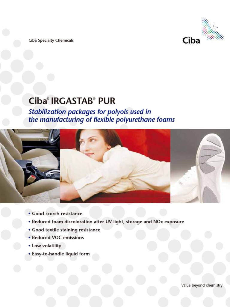 Ciba - Irgastab PUR | PDF | Polyurethane | Chemistry
