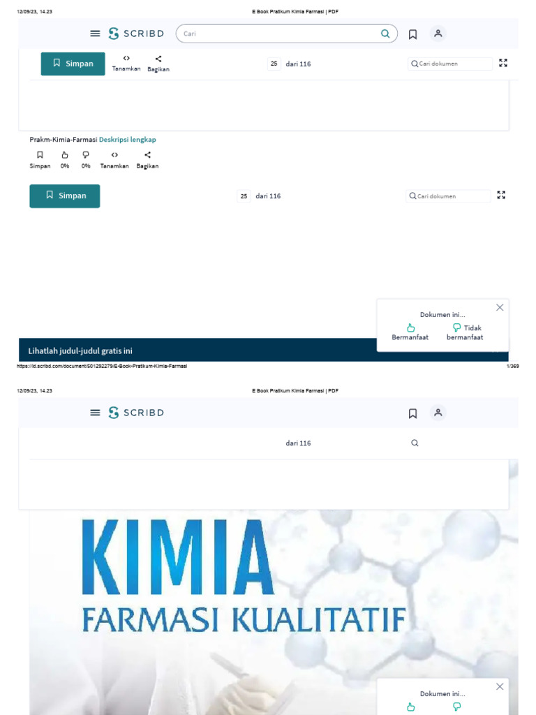 E Book Pratikum Kimia Farmasi - PDF | PDF