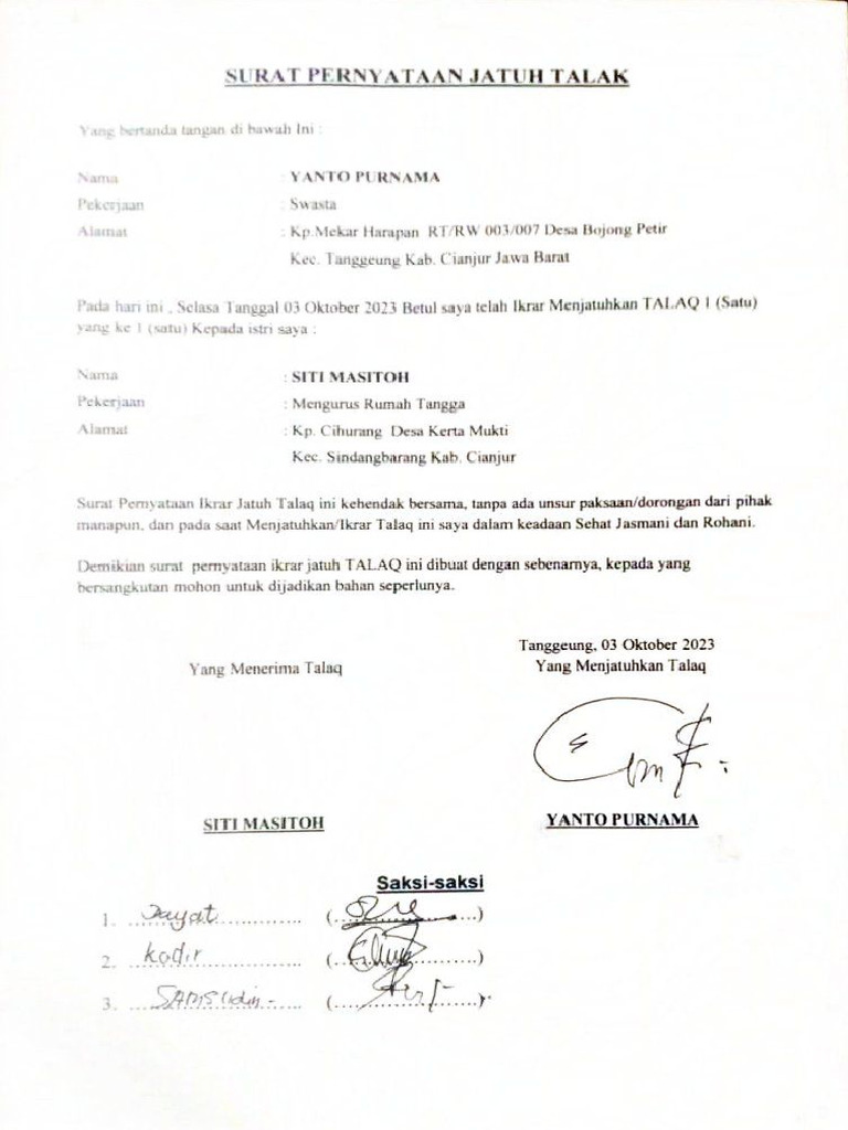 Ikrar Cerai 04-Oct-2023 18-30-16 Page 1 | PDF