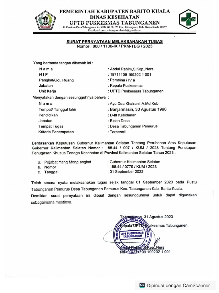 SPMT Ayu Dea Khairani Tabunganen | PDF