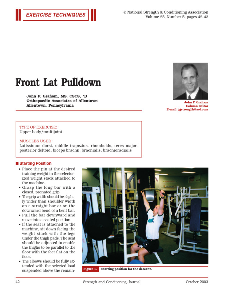 Front Lat Pulldown.7 | PDF | Human Anatomy | Musculoskeletal System