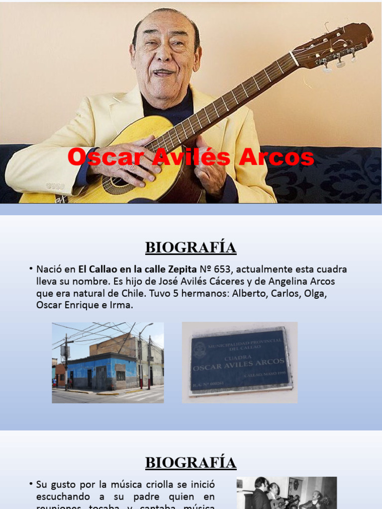 Oscar Avilés (Biografía) | PDF | Perú | Musica Latinoamericana