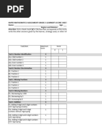Total Score: Egra Scoring Template S.Y. 2021-2022 | PDF | Cognitive ...