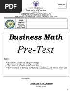 Business Mathematics: Quarter 1 - Module 1: New Normal Math For Grade ...