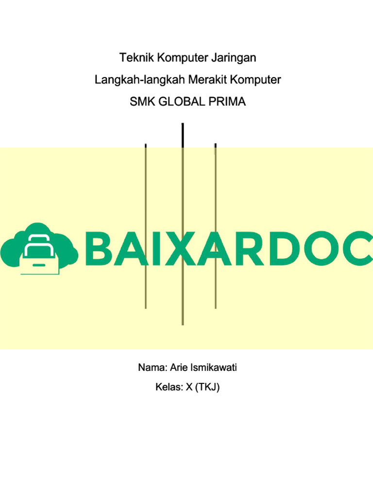 Makalah Langkah Langkah Merakit Komputer | PDF