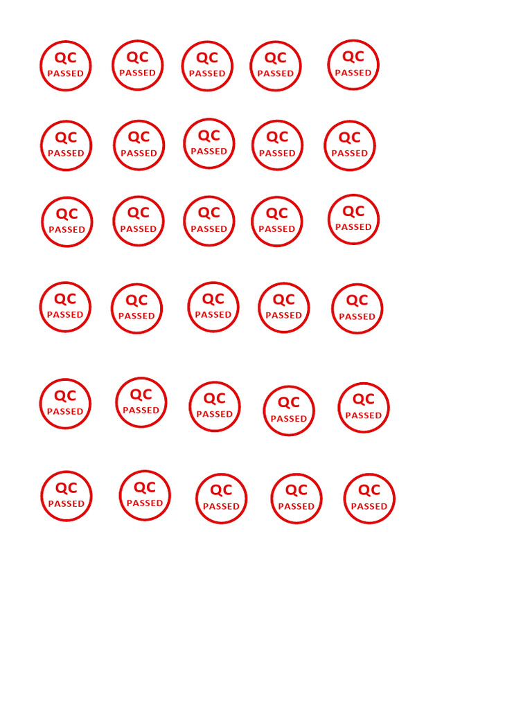 Stiker QC Passed | PDF