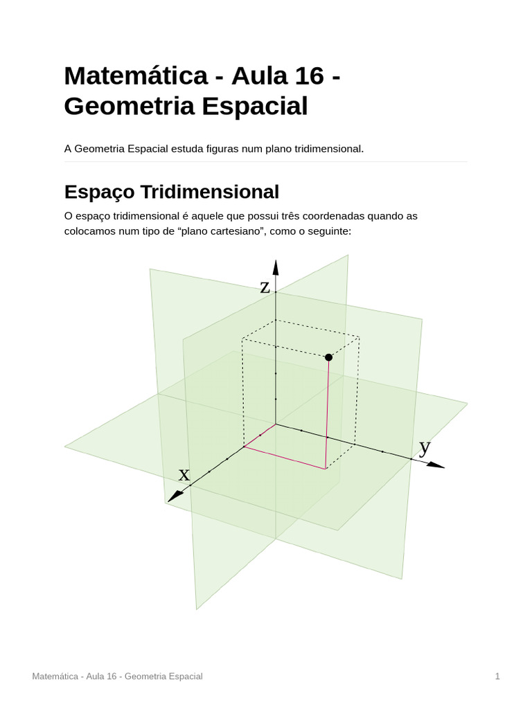 Geometria Espacial: Conceitos e Fórmulas | PDF | Vértice (Geometria ...