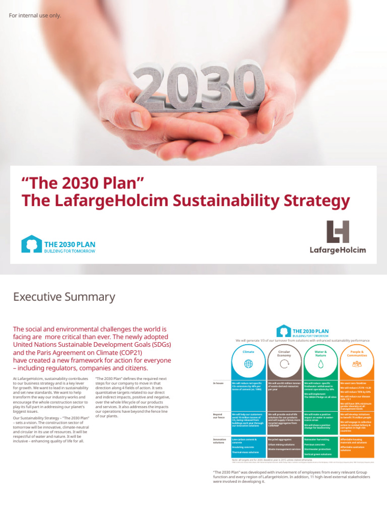 The 2030 Plan | PDF | Sustainability | Renewable Energy