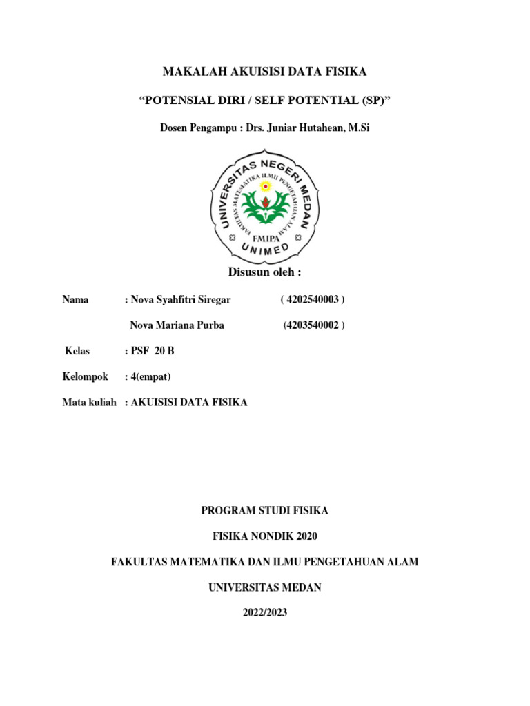 Makalah Akuisisi Data Fisika | PDF