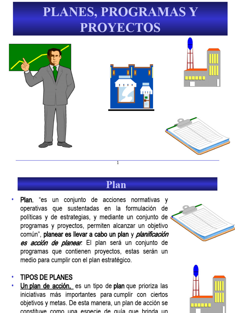 Tema 3.planes, Programas y Proyectos | PDF | Planificación estratégica ...