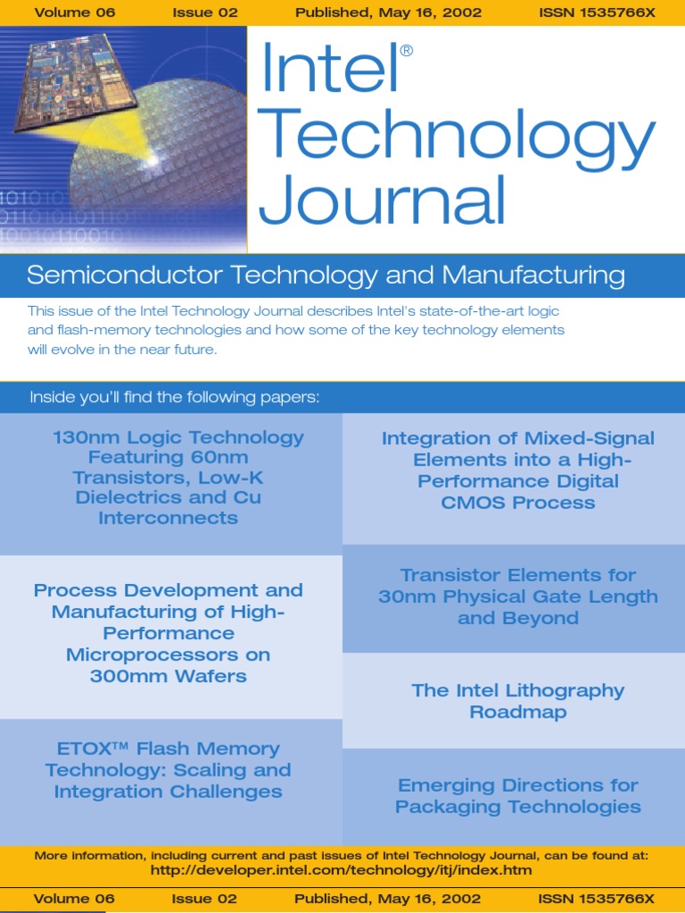 Intel Technology Journal - Semiconductor Technology and Manufacturing ...