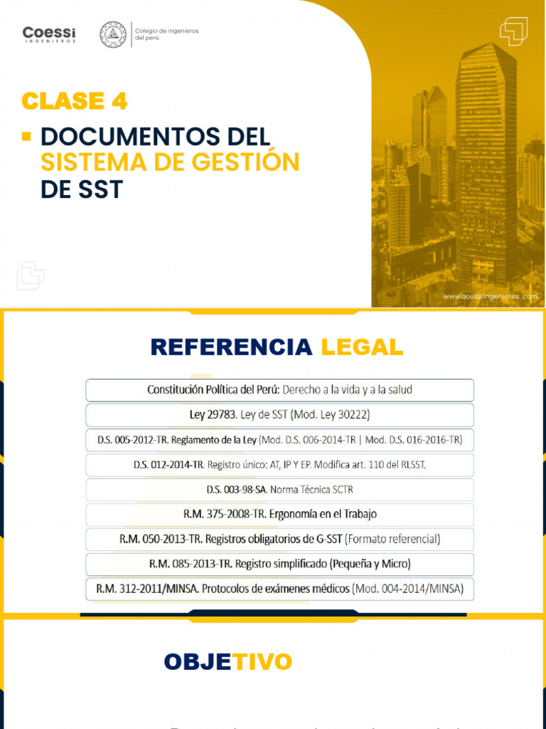 Clase 04 - Documentos Del Sistema de Gestión SST | PDF