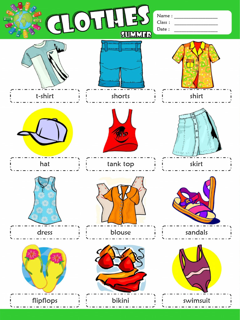 Picture Dictionary | PDF | Clothing | Fashion