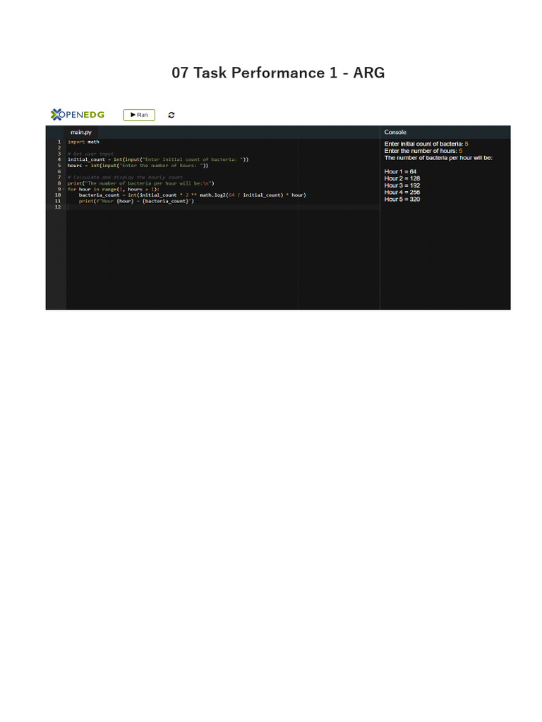07 Task Performance 1 | PDF