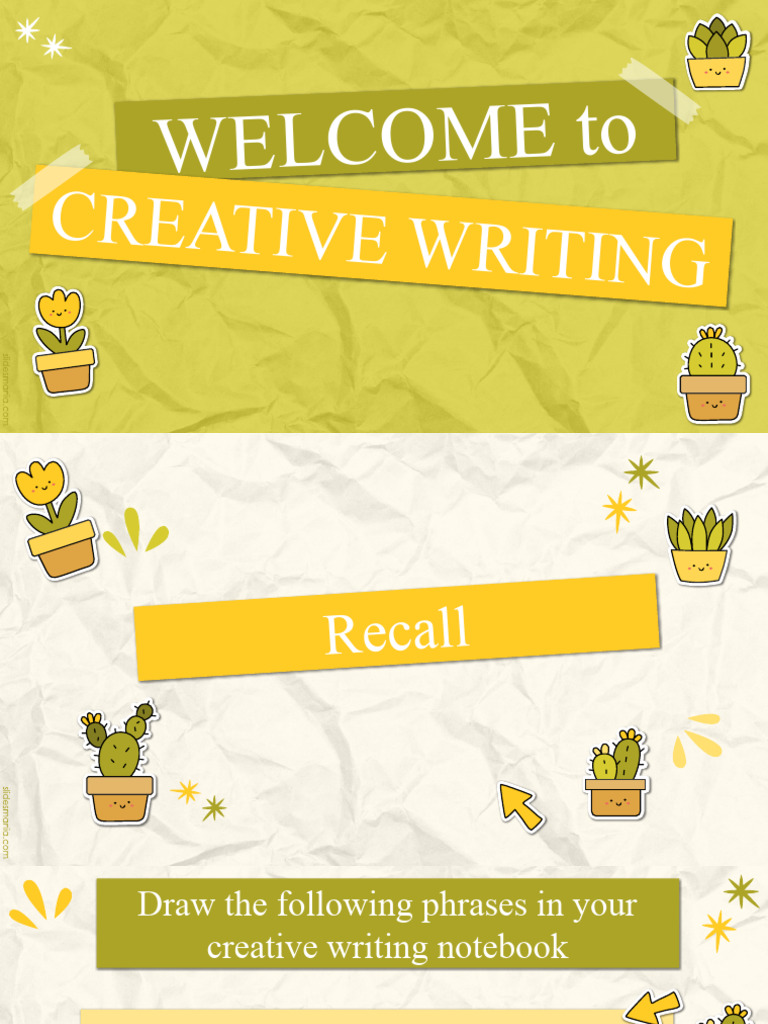 Creative Writing Lesson 1 | PDF | Senses