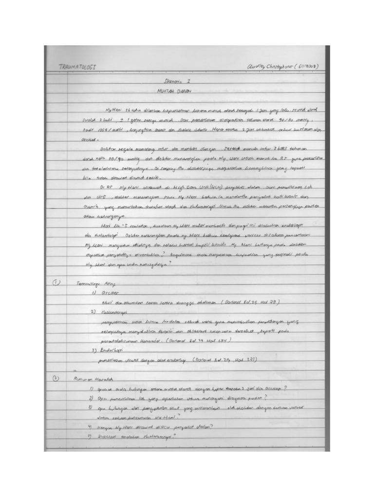 Traumatologi SKE 1 | PDF