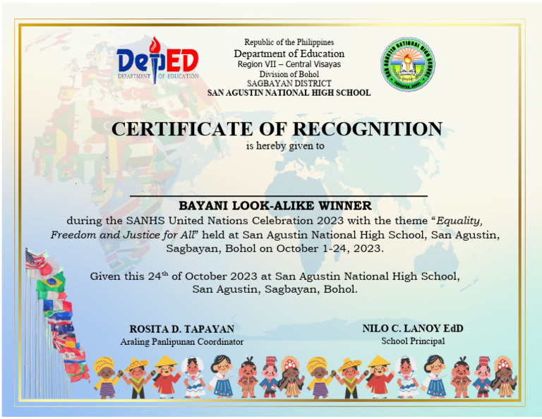 Bayani Look-Alike Winner | PDF