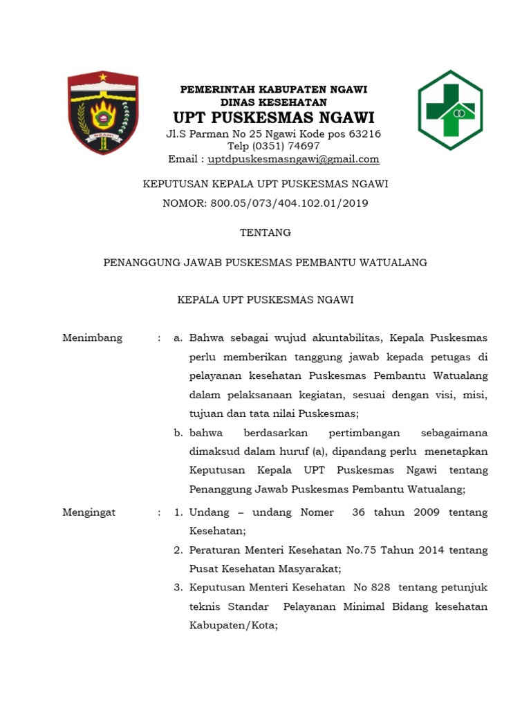 SK URAIAN TUGAS PUSTU | PDF