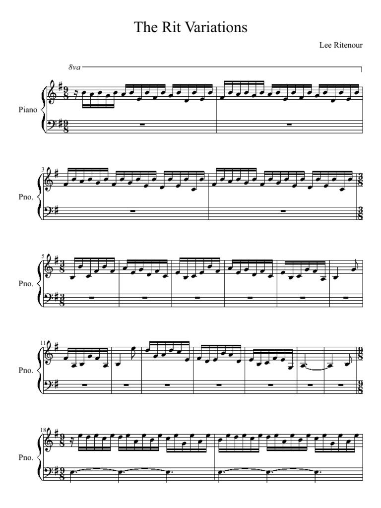 Rit Variations - Intro Transcribed | PDF