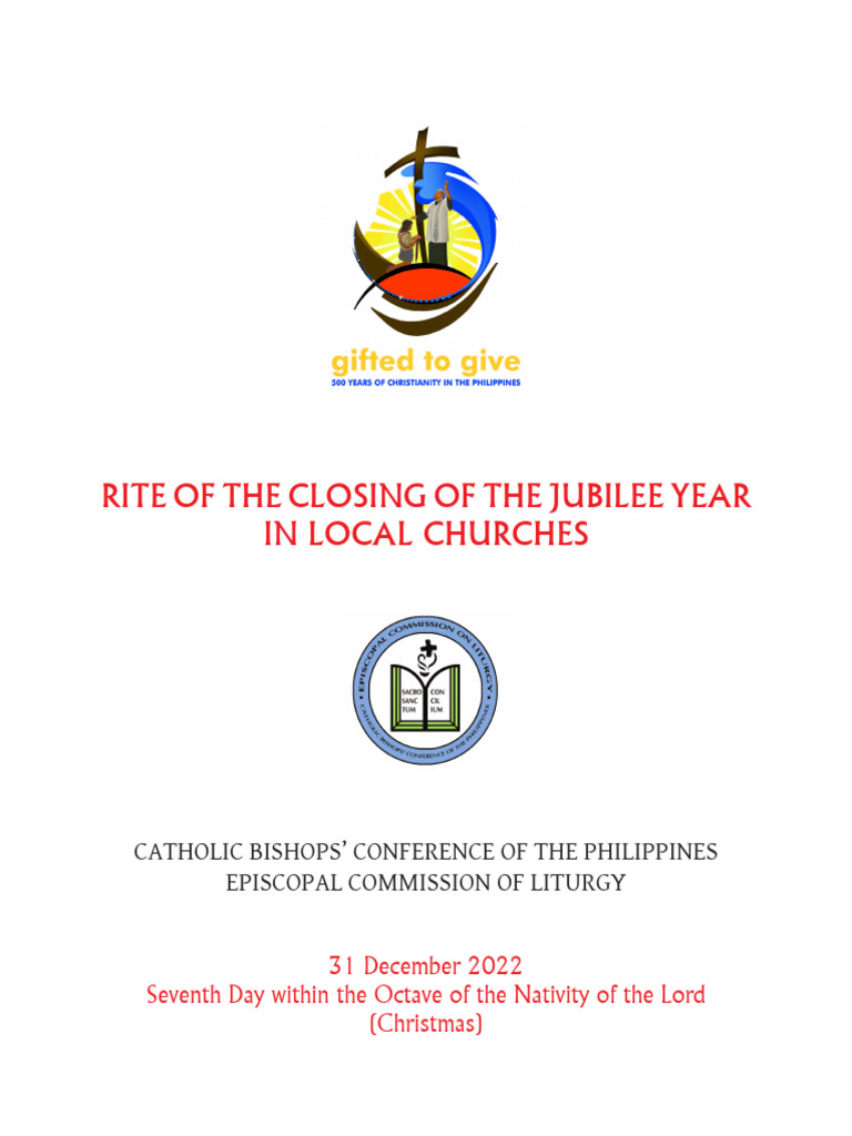 Closing the Jubilee Year 2025 Liturgy | PDF | Mass (Liturgy) | Eucharist