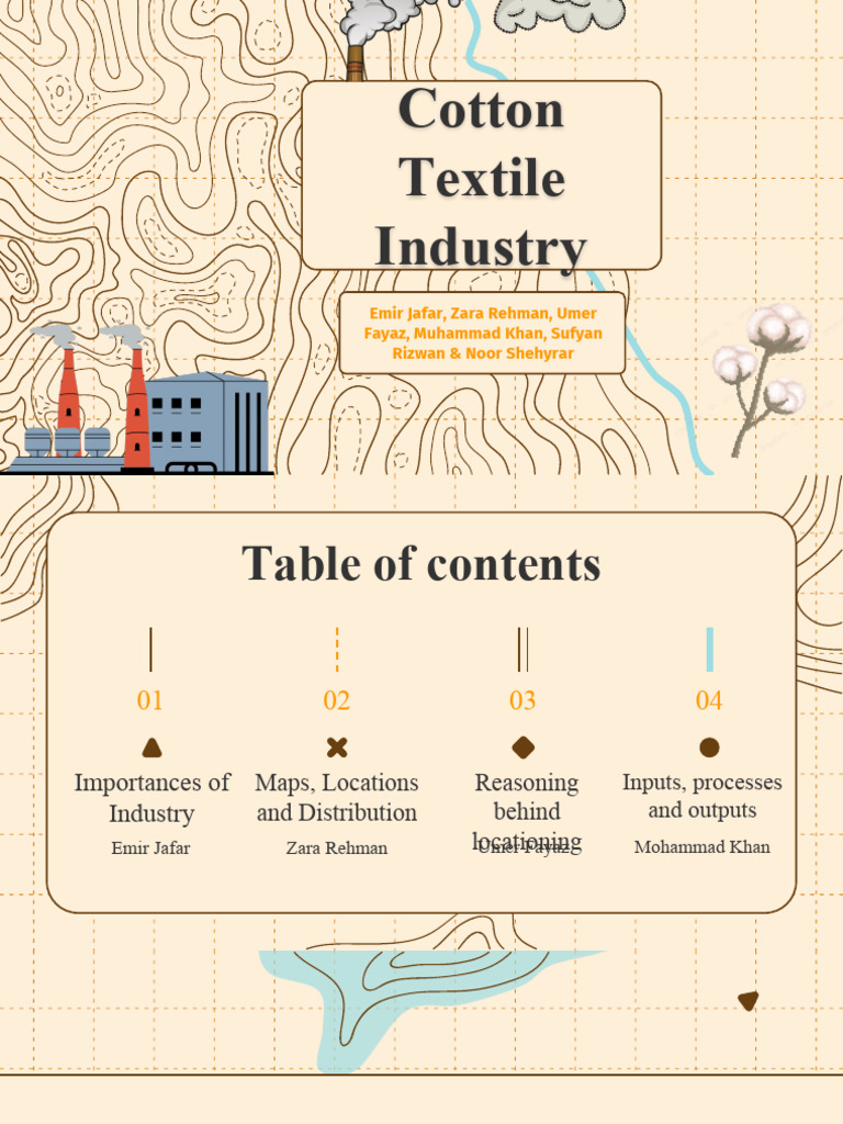 Cotton Textile Industry | PDF | Cotton | Spinning (Textiles)