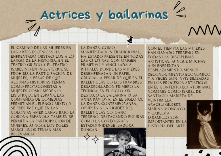ACTRICES Y BAILARINAS | PDF